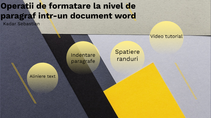 Operatiile de formare la nivel de paragraf intr-un document Word by ...