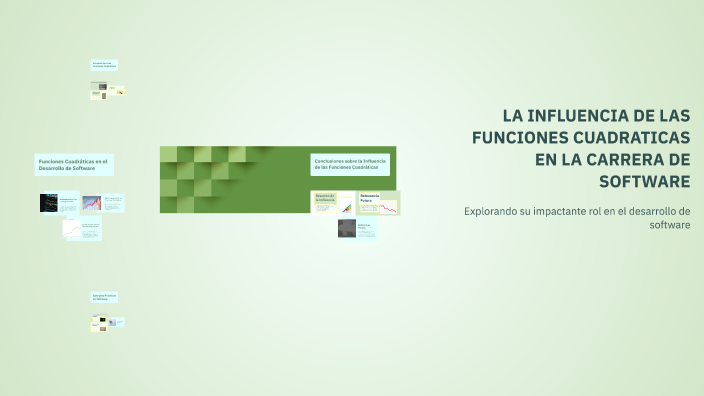 LA INFLUENCIA DE LAS FUNCIONES CUADRATICAS EN LA CARRERA DE SOFTWARE by Andreina Vera Meza on Prezi