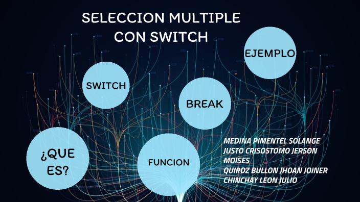SELECCION MULTIPLE CON SWITCH by solange medina pimentel on Prezi