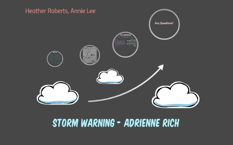 Storm Warning - Adrienne Rich by Atlas Scout on Prezi