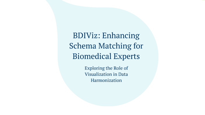 BDIViz: Enhancing Schema Matching for Biomedical Experts by Eden Wu on Prezi