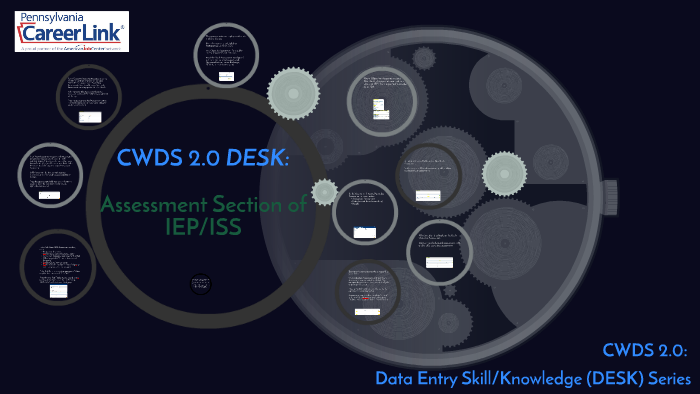 CWDS 2.0 DESK Series: IEP ASSESSMENT by R Treadway on Prezi