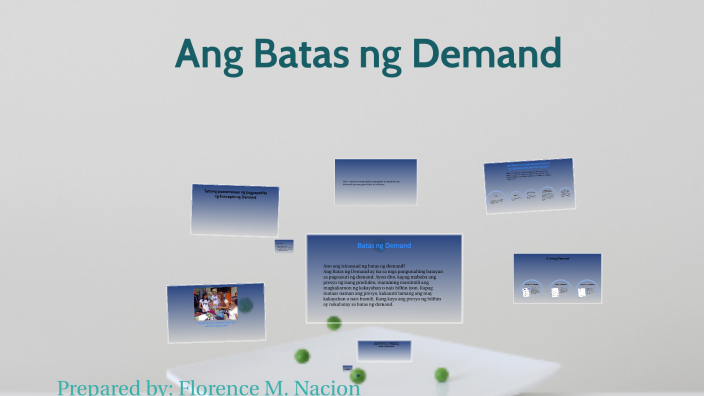 Batas ng Demand by Florence Nacion on Prezi