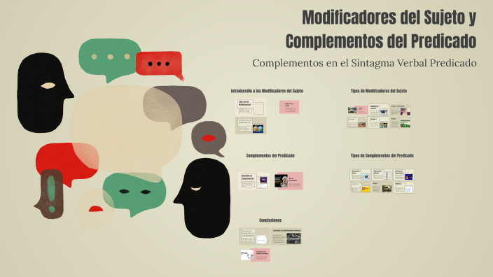 modificadores del sujeto y complementos del predicado: complementos en ...