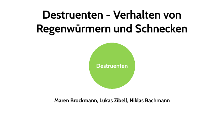 Destruenten by Niklas Bachmann on Prezi