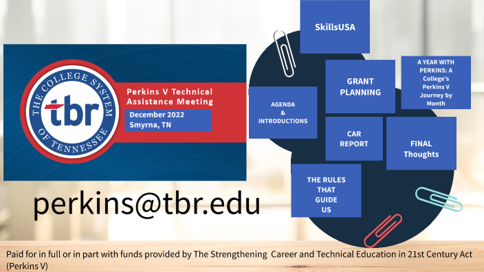 Perkins V Technical Assistance December Meeting by Daphne Brown on Prezi