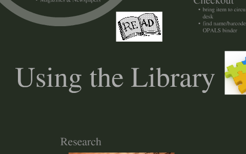 Using the Library by Mary Benham