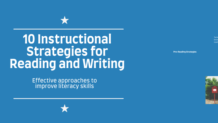 10 Instructional Strategies for Reading and Writing by Cassidy Brandes ...