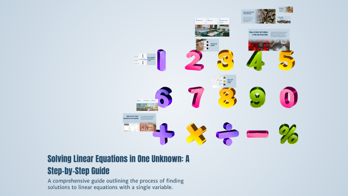 Solving Linear Equations in One Unknown: A Step-by-Step Guide by Long ...