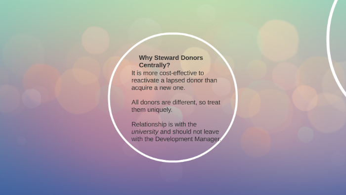 Stewardship of Donors by Amy Trickey on Prezi