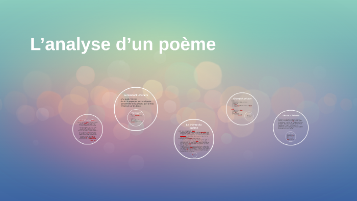 L’analyse d’un poème by Jessica Ng on Prezi