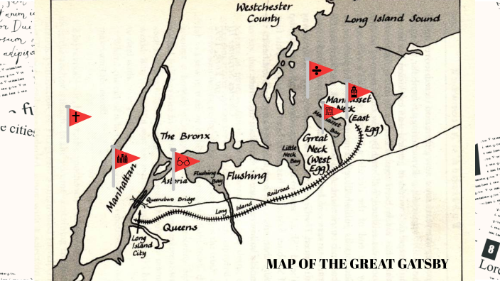 The Great Gatsby Map Lucas Galvao by Lucas Galvao on Prezi