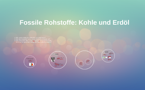 Fossile Rohstoffe: Kohle und Erdöl by Leonie Pittnauer on Prezi