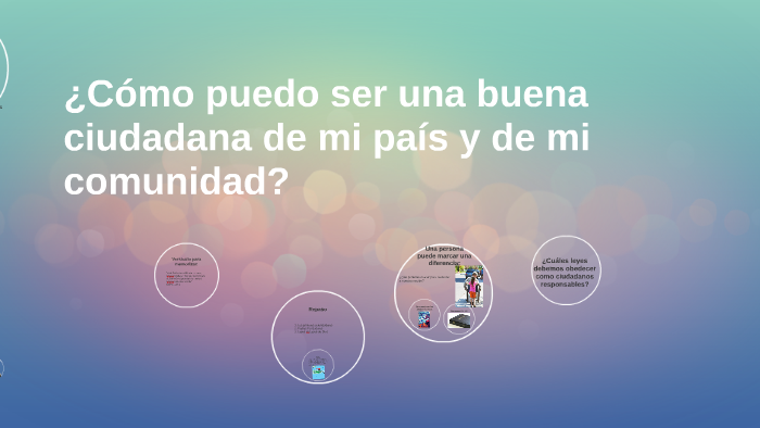 ¿Cómo puedo ser una buena ciudadana de mi país y de mi comun by JESSICA ...