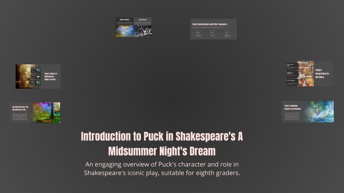 Introduction to Puck in Shakespeare's A Midsummer Night's Dream by ...