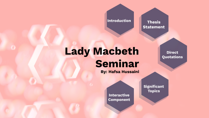 Lady Macbeth Seminar by Hafsa Hussaini on Prezi