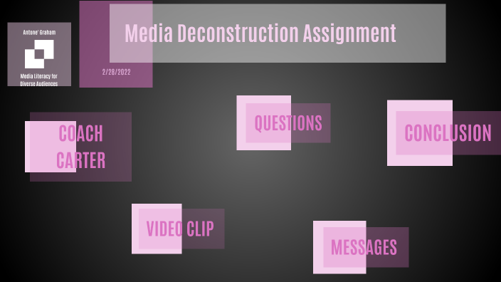 Media Deconstruction Assignment by Antone' Graham on Prezi