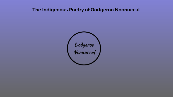 Oodgeroo Noonuccal by samantha Kerr on Prezi