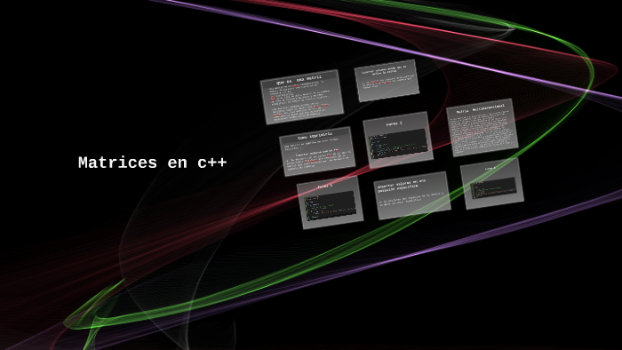 Matriz c++ by Daniel Salazar on Prezi