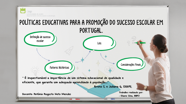 POLÍTICAS EDUCATIVAS PARA A PROMOÇÃO DO SUCESSO ESCOLAR EM PORTUGAL. by ...