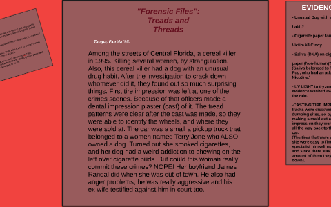 "Forensic Files": Treads and Threads by Stephanie Cowan on Prezi