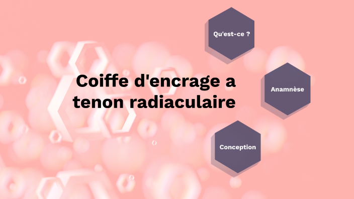 Coiffe d'encrage a tenon radiculaire by Eliott Auroy on Prezi