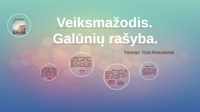 Veiksmažodis. Galūnių rašyba. by Rūta Mirauskienė on Prezi