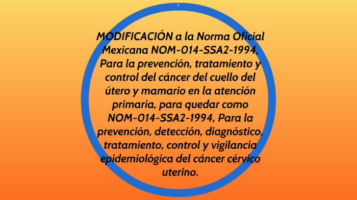 MODIFICACION a la Norma Oficial Mexicana NOM-014-SSA2-1994, by samara ...
