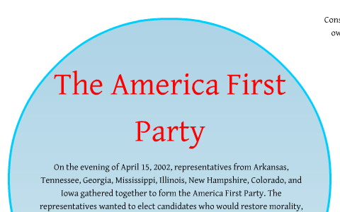 The America First Party by Sienna Fucci on Prezi
