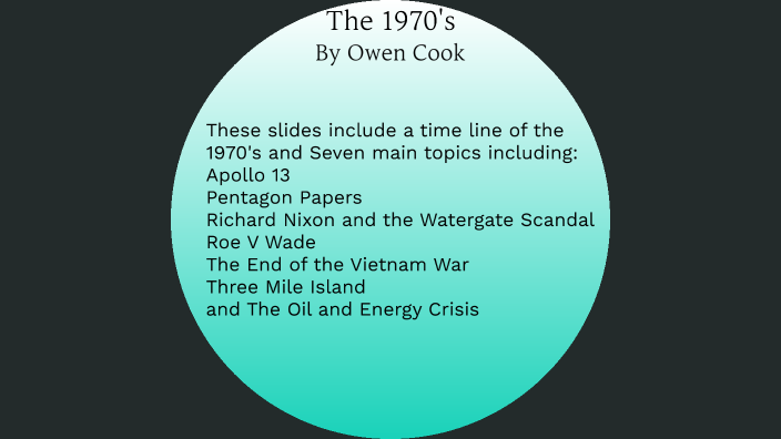 1970s by Owen Cook on Prezi