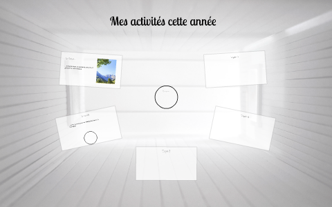 Mes activités cette année by Aurélien Bonin on Prezi