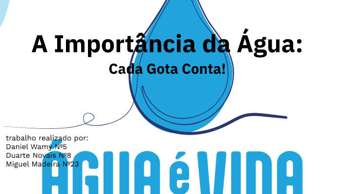 A Importância da Água Cada Gota Conta by duarte novais on Prezi