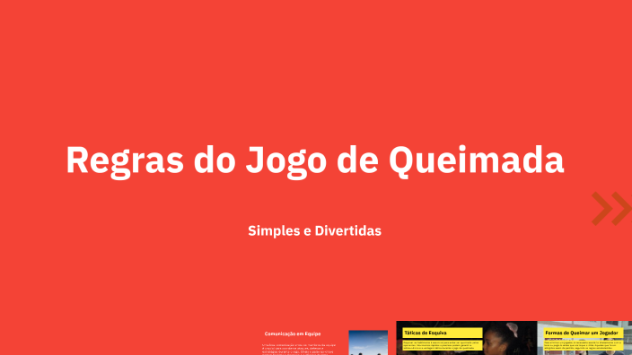 Regras do Jogo de Queimada by jéssica oliveira on Prezi