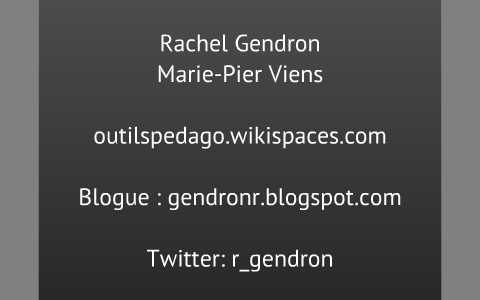 Médias sociaux by Rachel Gendron on Prezi