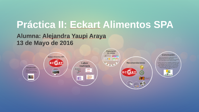 Práctica II: Eckart Alimentos SPA by Paulina Yaupi Araya on Prezi