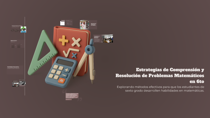 Estrategias de Comprensión y Resolución de Problemas Matemáticos en 6to ...