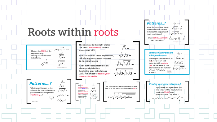 Nested roots by Callum Marshall on Prezi