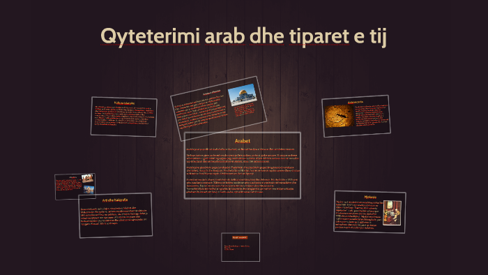 Qyteterimi arab dhe tiparet e tij by teuta peshkopia on Prezi