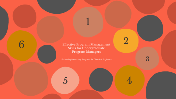 Effective Program Management Skills for Undergraduate Program Managers ...
