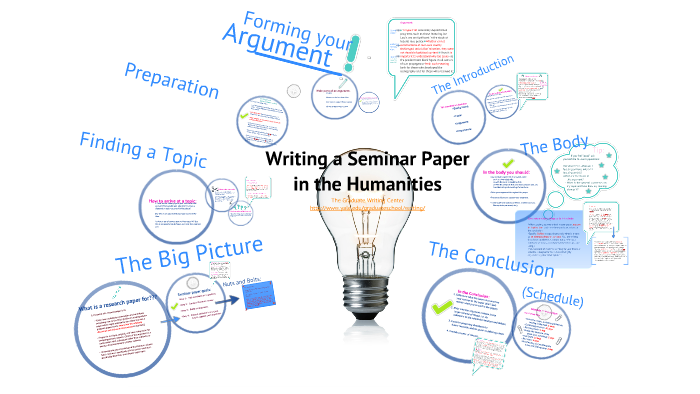 Writing a Seminar Paper in the Humanities by carolee klimchock on Prezi