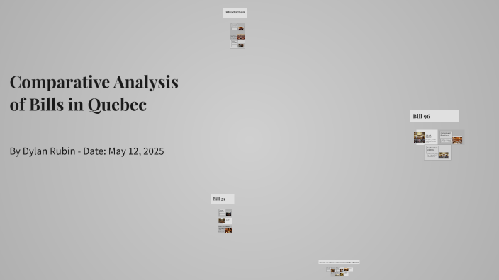 Comparative Analysis of Bills in Quebec by Dylan Rubin on Prezi
