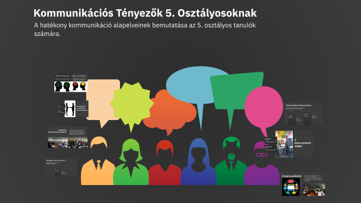 Kommunikációs Tényezők 5. Osztályosoknak by Endre Deák on Prezi