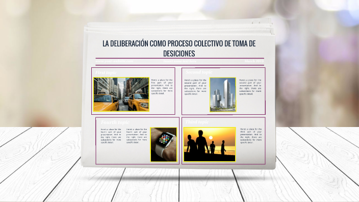 LA DELIBERACIÓN COMO PROCEDIMIENTO COLECTIVO DE TOMA DE DECISIONES by ...