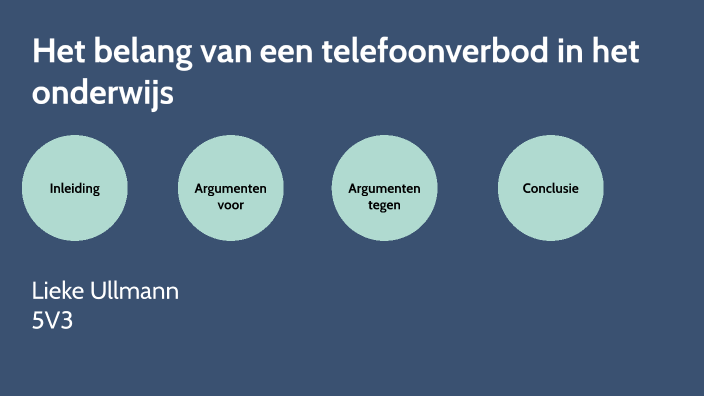 het belang van een telefoonverbod in het onderwijs by Lieke Ullmann on ...