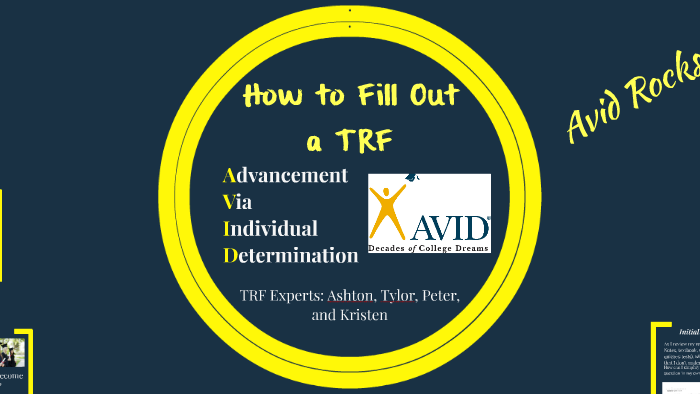 How to Fill Out a TRF by Tylor Smith on Prezi