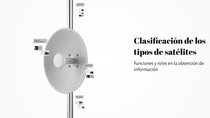 Clasificación de los tipos de satélites by Genesis Bernal on Prezi