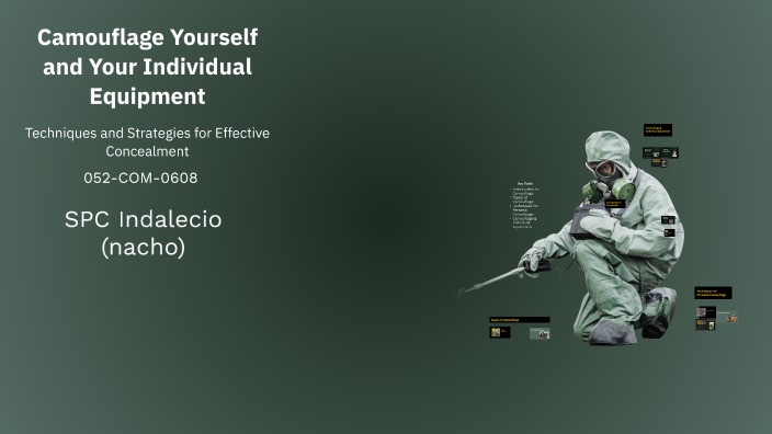 Camouflage Yourself and Your Individual Equipment by tony indalecio on ...