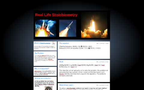 Real Life Stoichiometry by Rodolfo Gorostieta on Prezi