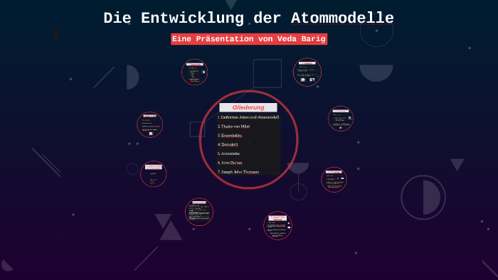 Die Entwicklung der Atommodelle by Veda Barig
