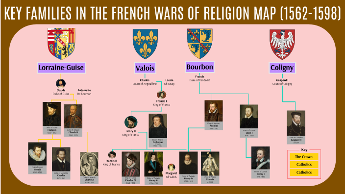 KEY FAMILIES IN THE FRENCH WARS OF RELIGION MAP (1562-1598) by Afro ...
